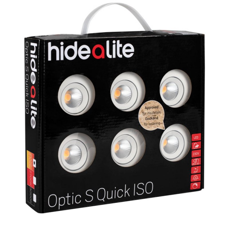 Hide-A-Lite Optic S Quick Iso 6-Pack - Elgrossisten.se
