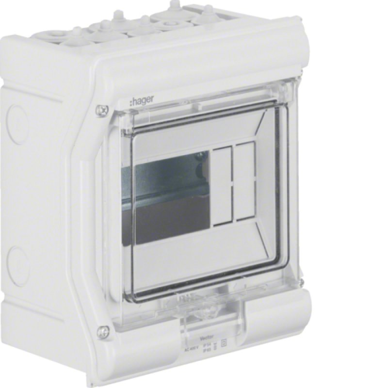 Kapsling Vector IP65 inomhus, Hager - Elgrossisten.se